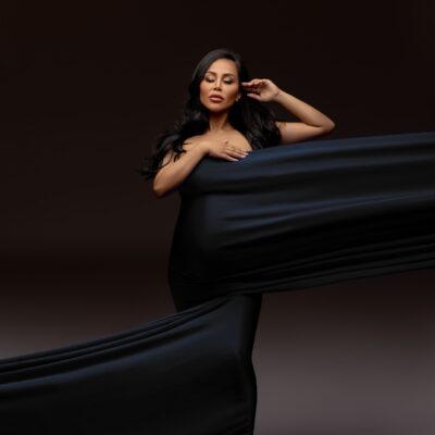 J&L Designs| Satin Mama Wraps | Maternity Gowns for Photoshoot